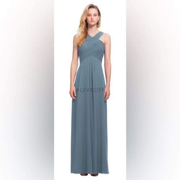 Bill Levkoff | Dresses | Billlevkoff Chic Blue Maxi Dress Gown Size 8 ...
